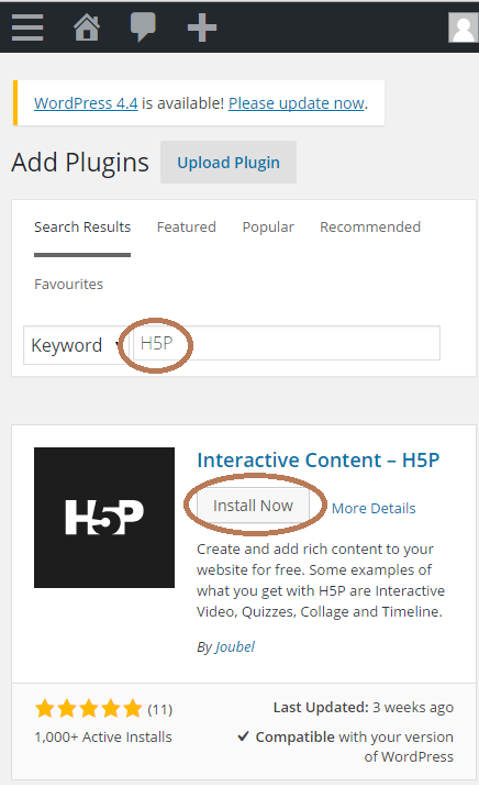 Set up H5P for WordPress | H5P