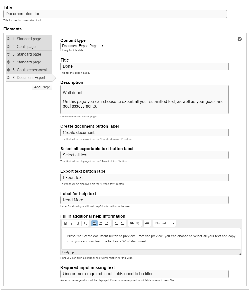 Documentation Tool | H5P